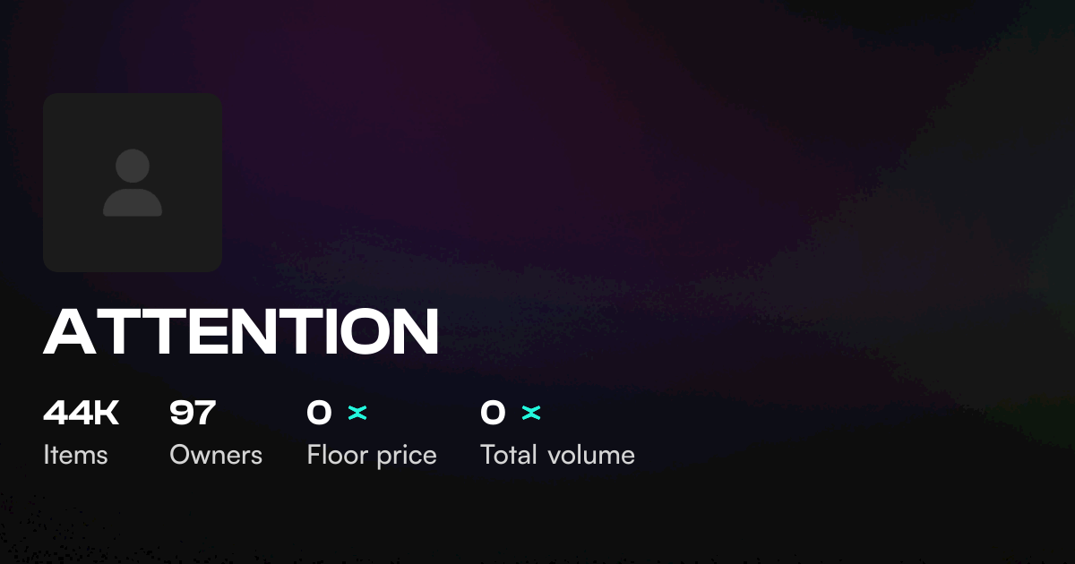 ATTENTION • XOXNO Marketplace